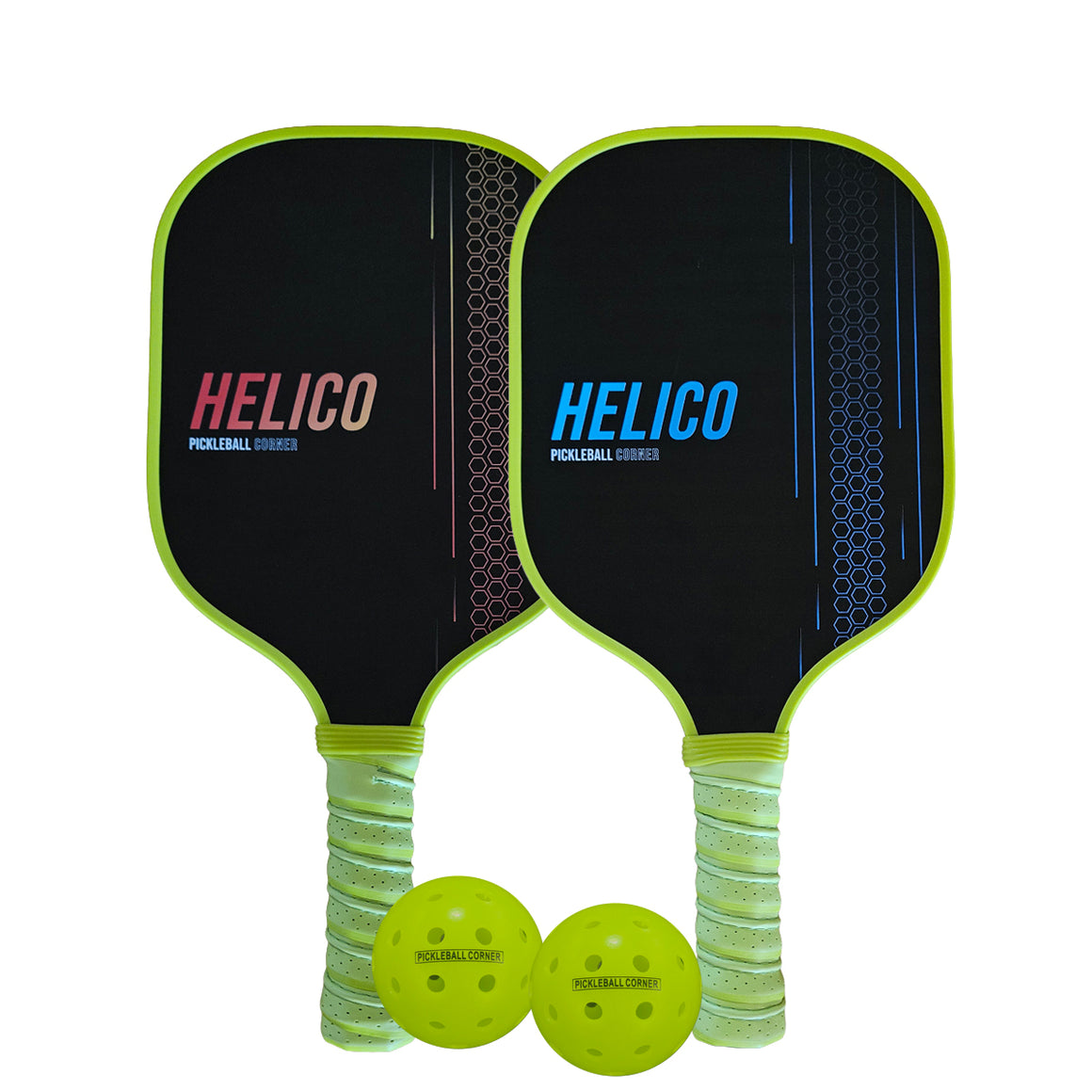 HELICO Starter Pickleball Set – 2 Paddles & Balls | Pickleball Corner ...